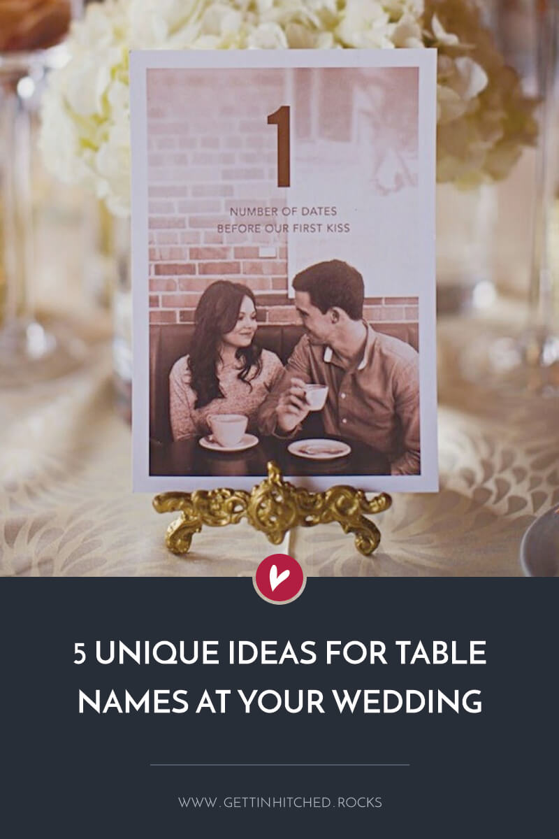 Wedding table names funny | Beachweddingtips.com
